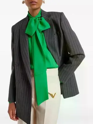 Valentino Garavani Pinstriped Double-breasted Jacket
