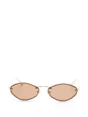 Jacquemus Geometric-frame Sunglasses - Gold