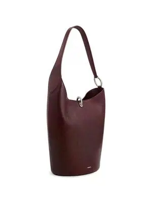 Rabanne Ring Leather Tote Bag - Red