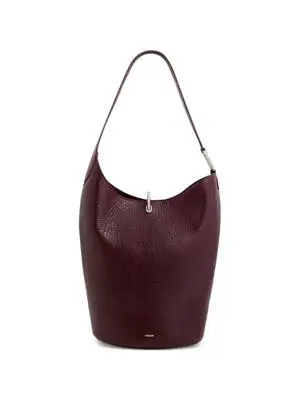 Rabanne Ring Leather Tote Bag - Red