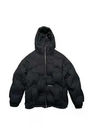A BATHING APE Debossed Monogram 700 Down Jacket - Black