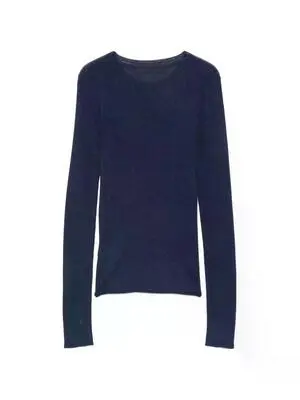 6397 Ribbed-knit Long-sleeve Top