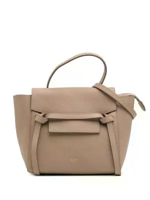 Celine 2019 Nano Grained Calfskin Belt Bag Satchel - Brown