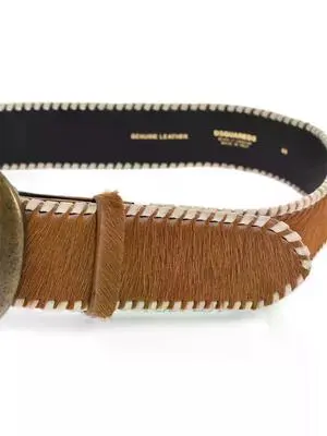 Dsquared2 Logo-buckle Calf Hair Belt