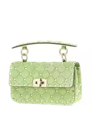 Valentino Garavani Rockstud Spike Calf Suede Shoulder Bag
