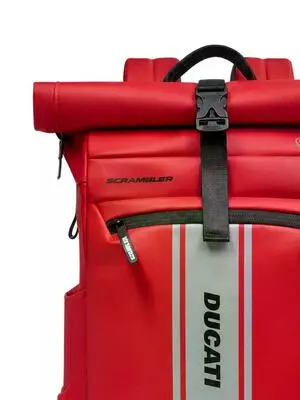 PIQUADRO Zaino Roll-top Buckle-fastening Backpack - Red