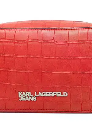 Karl Lagerfeld Croc-effect Crossbody Bag