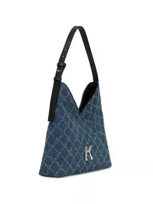 Karl Lagerfeld Logo-plaque Monogram-pattern Shoulder Bag