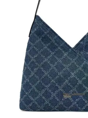Karl Lagerfeld Logo-plaque Monogram-pattern Shoulder Bag