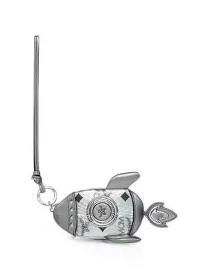 Mcm Visetos Aren Rocket Keyring - Silver