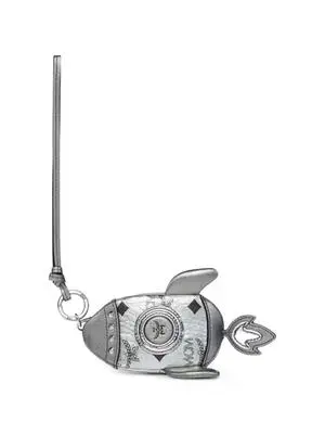 Mcm Visetos Aren Rocket Keyring - Silver