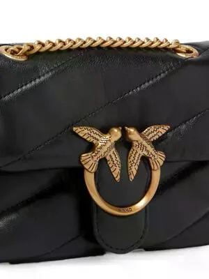 Pinko Quilted Leather Shoulder Bag