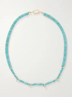 MARTHA CALVO Ella Beaded Necklace - Blue