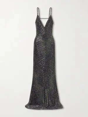 Missoni Embellished Crochet-knit Maxi Dress
