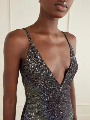 Missoni Embellished Crochet-knit Maxi Dress