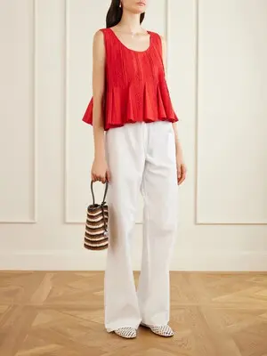 Sea Pippa Embroidered Cotton Tank