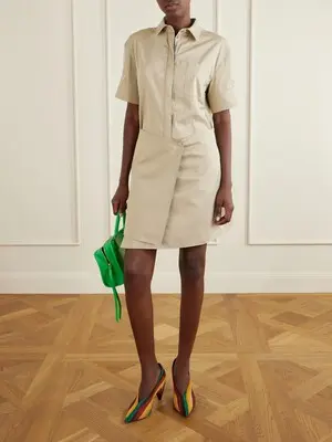 Loewe Origami 85 Striped Suede Pumps