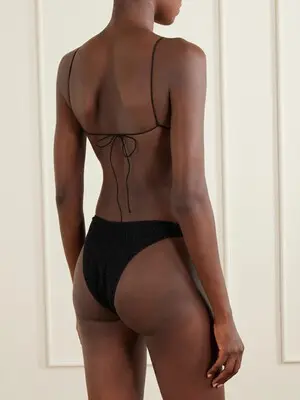 Oseree Lumière Spiral Embellished Lurex Bikini