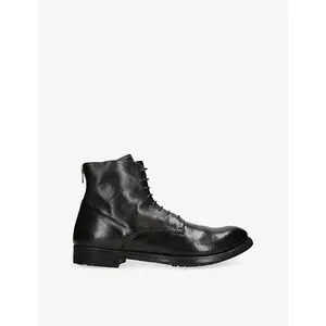 Officine Creative Hive Leather Ankle Boots - Black