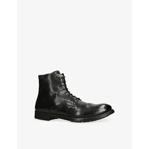 Officine Creative Hive Leather Ankle Boots - Black