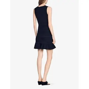 Sandro Sleeveless Slim-fit Knitted Mini Dress