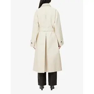 Bottega Veneta Oversized Pinstripe Wool-blend Trench Coat