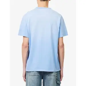 Loewe Anagram-embroidered Cotton T-shirt - Blue