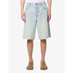 Loewe Anagram-embroidered Denim Shorts