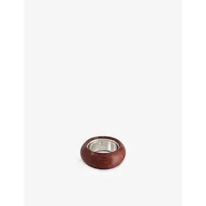 ANNIKA INEZ Stone Cigar 925 Sterling-silver And Jasper Band - Silv/jasp