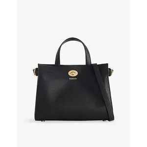 Burberry Cotswolds Mini Leather Tote Bag - Black