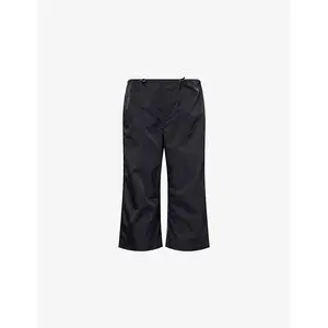 REFORMATION Arlette Cropped Woven Trousers