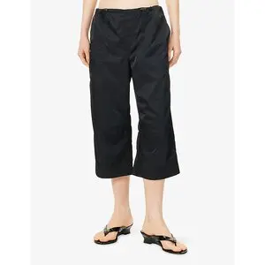 REFORMATION Arlette Cropped Woven Trousers