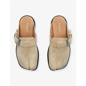 MAISON MARGIELA Tabi Daily Suede Mules - Khaki