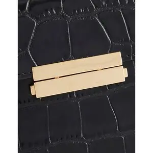 TOTEME Clip Mini Lizard-effect Leather Cross-body Bag