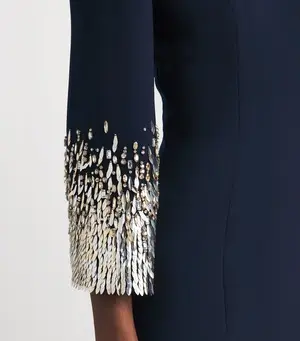Jenny Packham Anita Embellished Cuff Maxi Dress