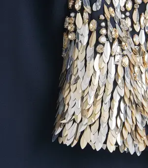 Jenny Packham Anita Embellished Cuff Maxi Dress