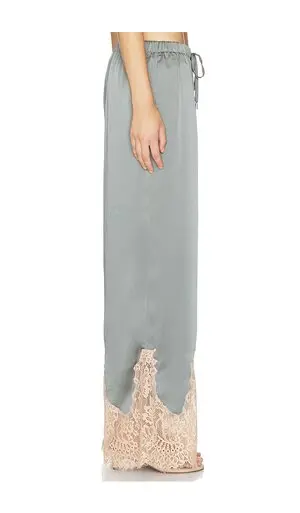 L'Agence Mirel Lace Trim Drawstring Pant In . Also