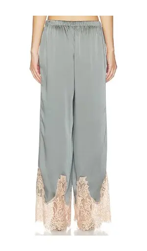 L'Agence Mirel Lace Trim Drawstring Pant In . Also
