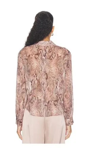 L'Agence Cosette Crop Hi-low Shirt