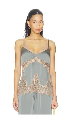 L'Agence Mitsu Lace Trim Cami In . Also - Olive