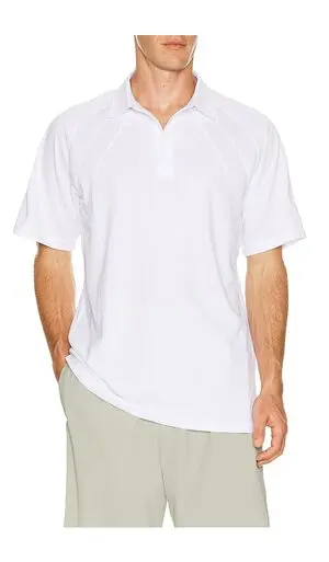 STUDENTS GOLF Arndt Short Sleeve Polo Shirt - White