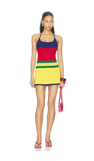 SEROYA Norma Crochet Dress In . Also - Multi