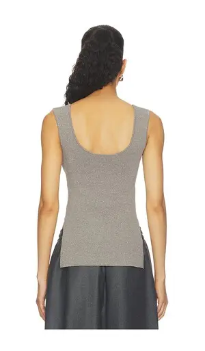 RÓHE Bustier Shaped Side Slit Top In . Also - Grey