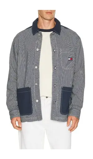 Tommy Hilfiger Shirt Jacket In . Also - Blue