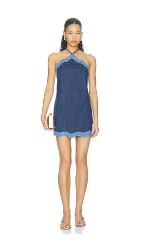 Retrofete Tasia Denim Dress In . Also - Blue