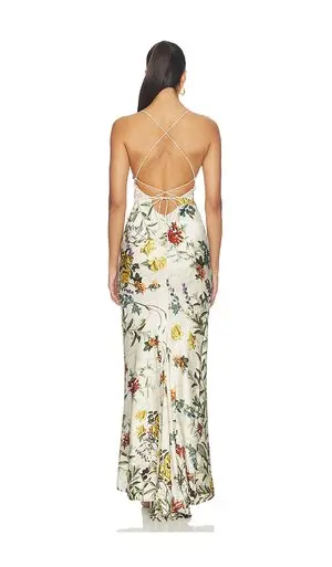 Alice + Olivia Montana Cowl Strapy Back Maxi Dress