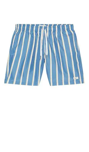 BATHER Fine Stripe Swim Trunk In . Also