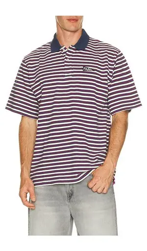 PARRA Flag Striper Polo Shirt In . Also