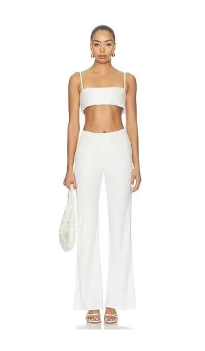 ASTA RESORT Iris Hand Beaded Bralette In . Also - Ivory