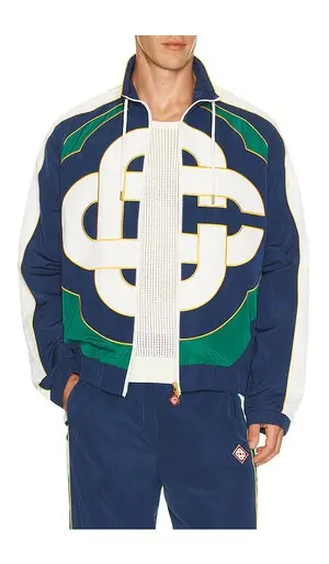 Casablanca Applique Colour Block Windbreaker Jacket In . Also - Multi
